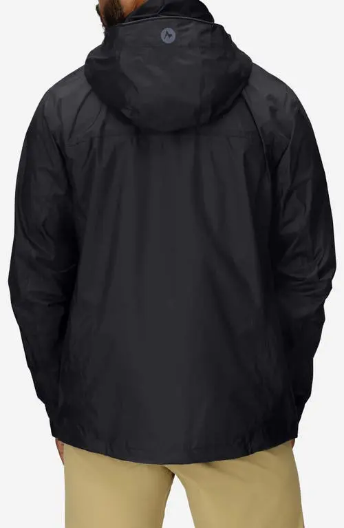 MARMOT Precip® Waterproof Hooded Jacket - Black