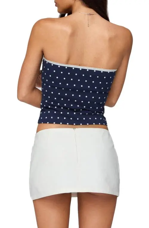 EDIKTED Polka Dot Tube Top