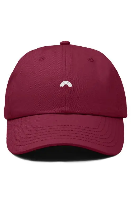 DALIX Lil Rainbow Baseball Cap - Maroon