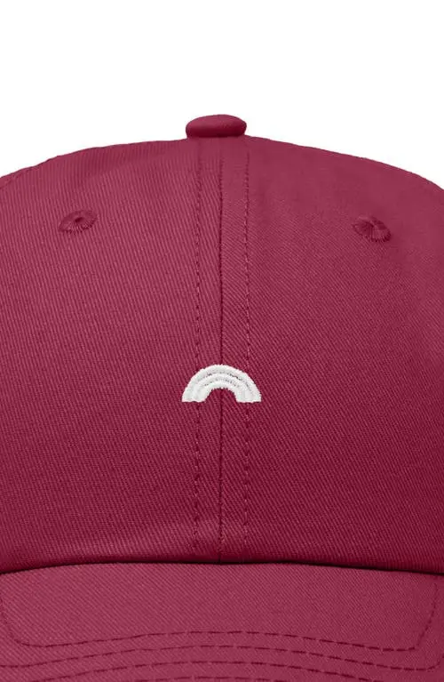 DALIX Lil Rainbow Baseball Cap - Maroon