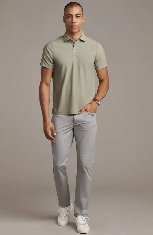 RHONE Slim Leg Flyweight Pants - Light Gray