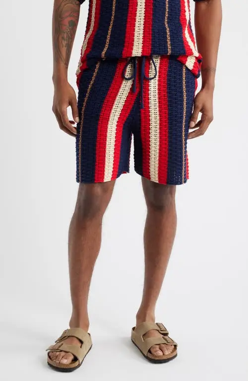 MAVRANS Striped Knit Shorts