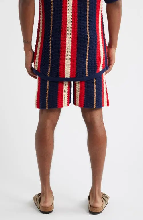 MAVRANS Striped Knit Shorts