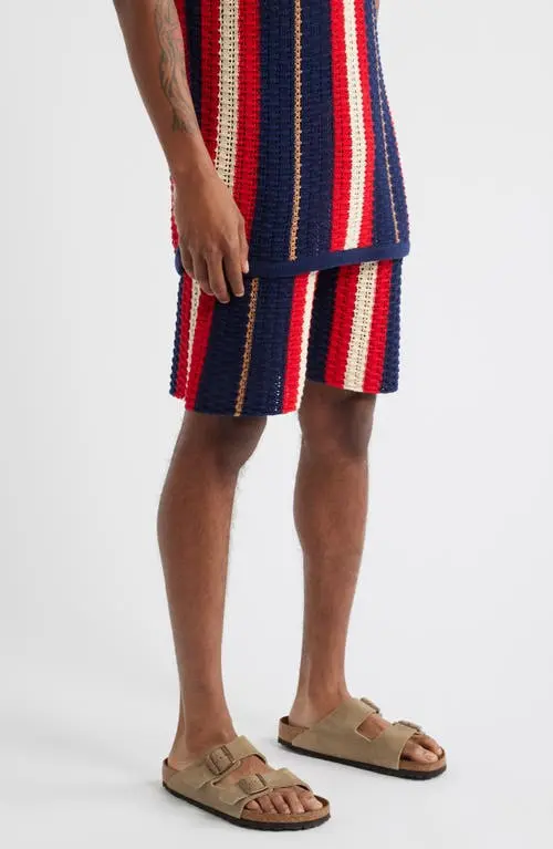 MAVRANS Striped Knit Shorts