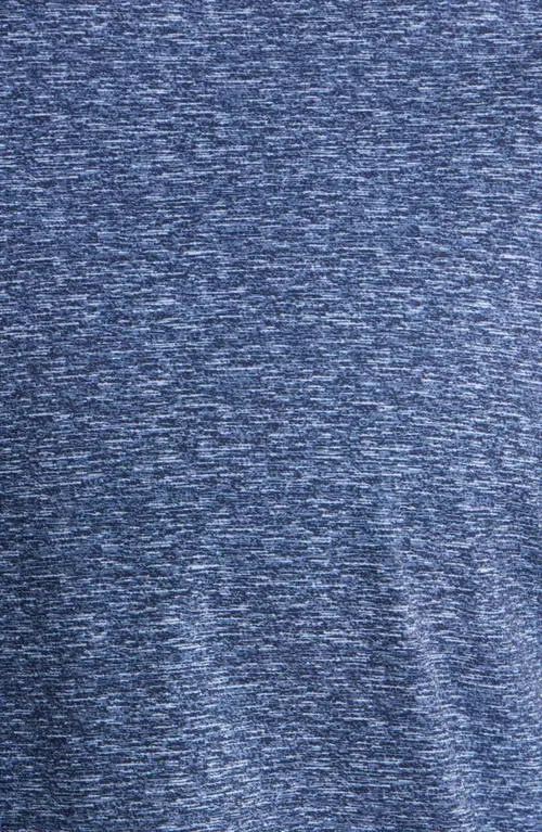 W.R.K Trim Fit Mélange Performance Button-up Shirt - Navy