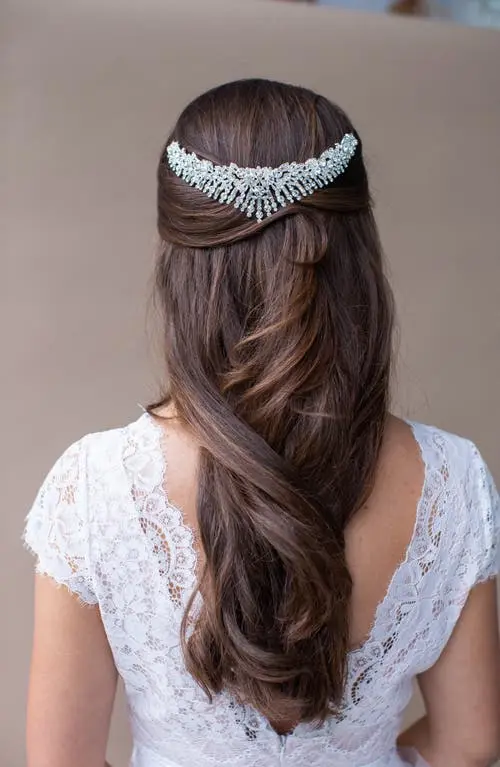 Brides & Hairpins Hessa Austrian Crystal Crown - Silver