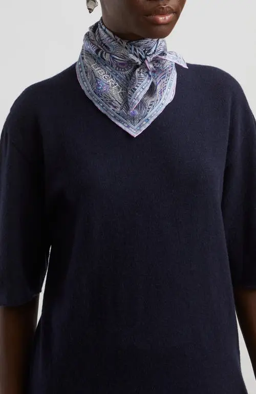Liberty Hera Silk Square Scarf - Black