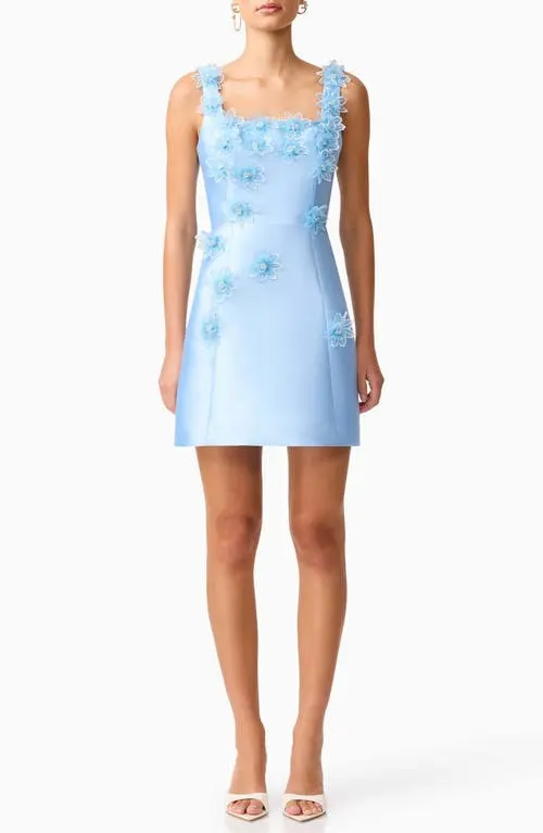 ELLIATT Elder 3d Floral Dress - Light Blue