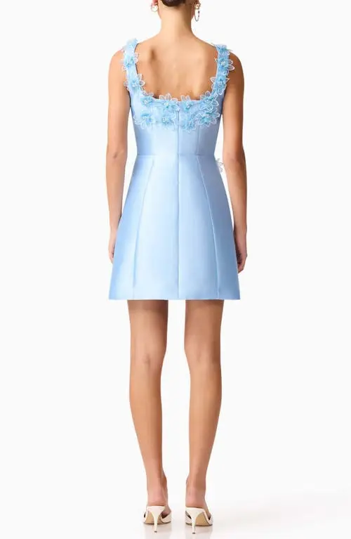 ELLIATT Elder 3d Floral Dress - Light Blue