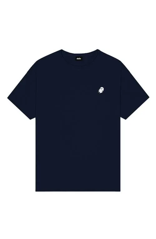 DALIX Ghost Midweight Jersey Tee - Navy Blue