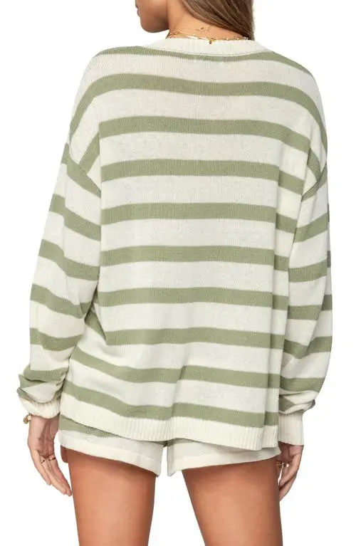 EDIKTED Amaris Stripe Oversize Sweater