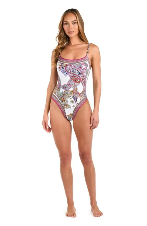 L'Agence Remi Paisley One-piece Swimsuit