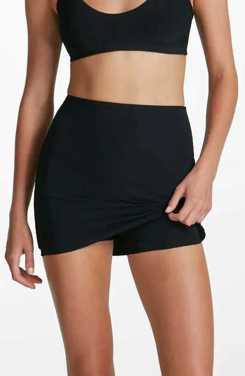 Commando Classic Mini Half Slip Skort - Black