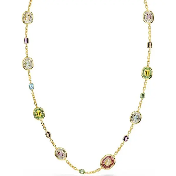 SWAROVSKI Chroma Crystal Station Necklace - Multi