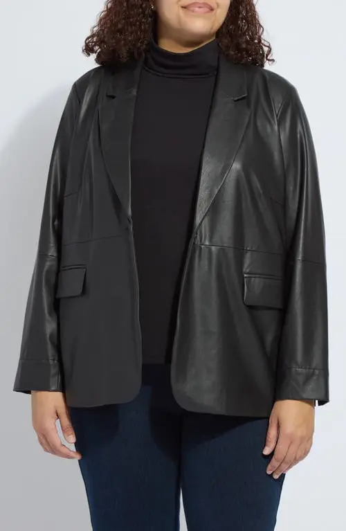 Lyssé Essentials Faux Leather Blazer