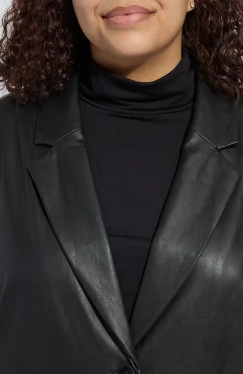 Lyssé Essentials Faux Leather Blazer