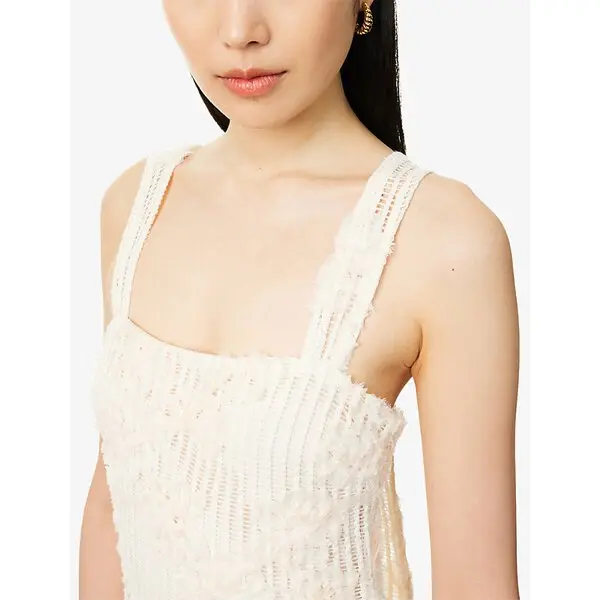pretty lavish crochet dress Gigou Crochet Floral Maxi Dress