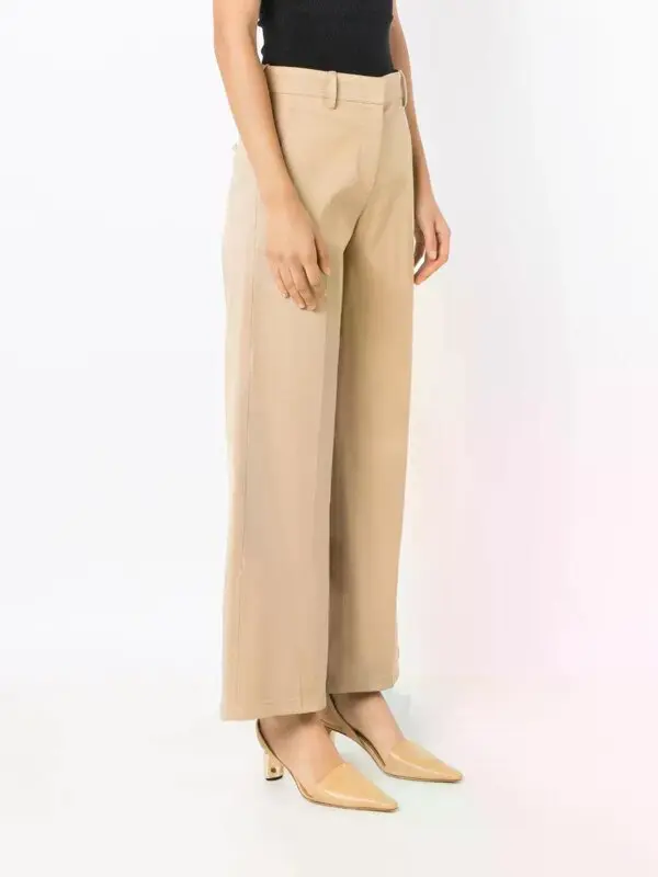 Valentino Garavani High-rise Wide-leg Trousers - Brown