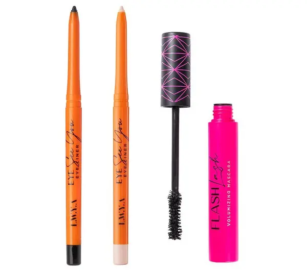 LWYA BY KIM GRAVEL Eyes In A Flash Eyeliner & Mascara 3pc Set - One-color