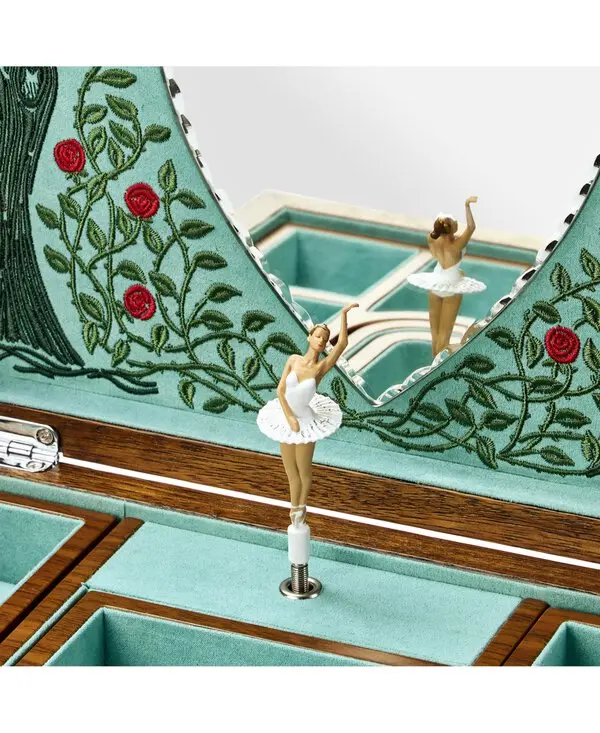 Wolf Ballet Musical Jewelery Box - Walnut