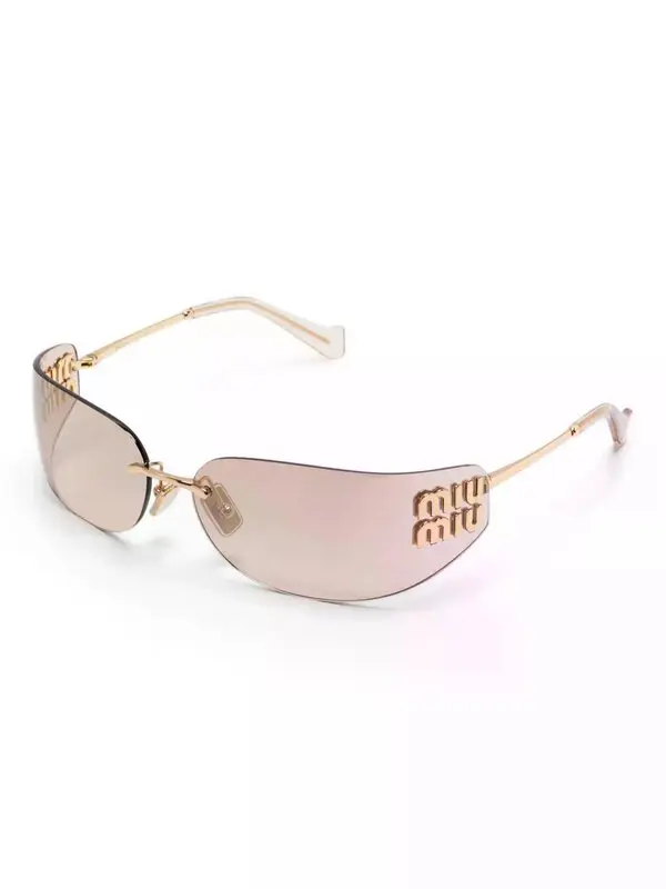 Miu Miu Logo-plaque Sunglasses