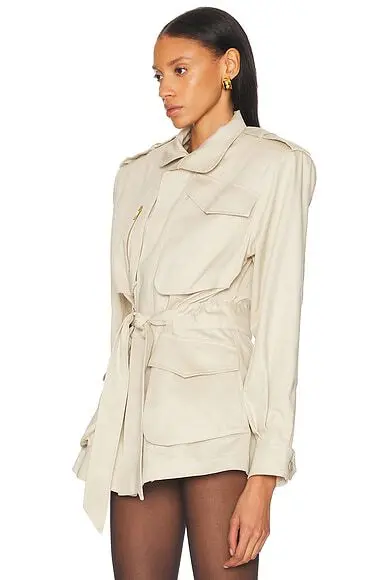 Alexandre Vauthier Cotton Tailoring Jacket - Dune
