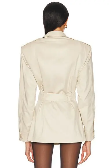 Alexandre Vauthier Cotton Tailoring Jacket - Dune