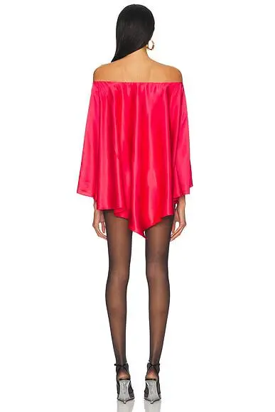 Alexandre Vauthier Satin Mini Dress