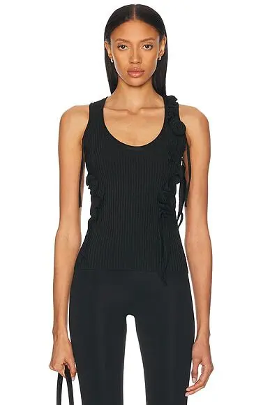 Coperni Knitted Ribbon Tank Top