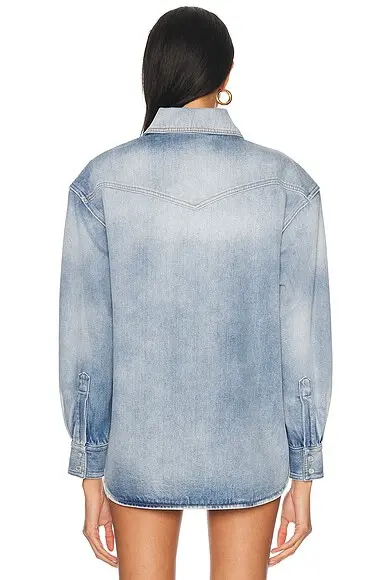 Alexandre Vauthier Denim Button Down Top