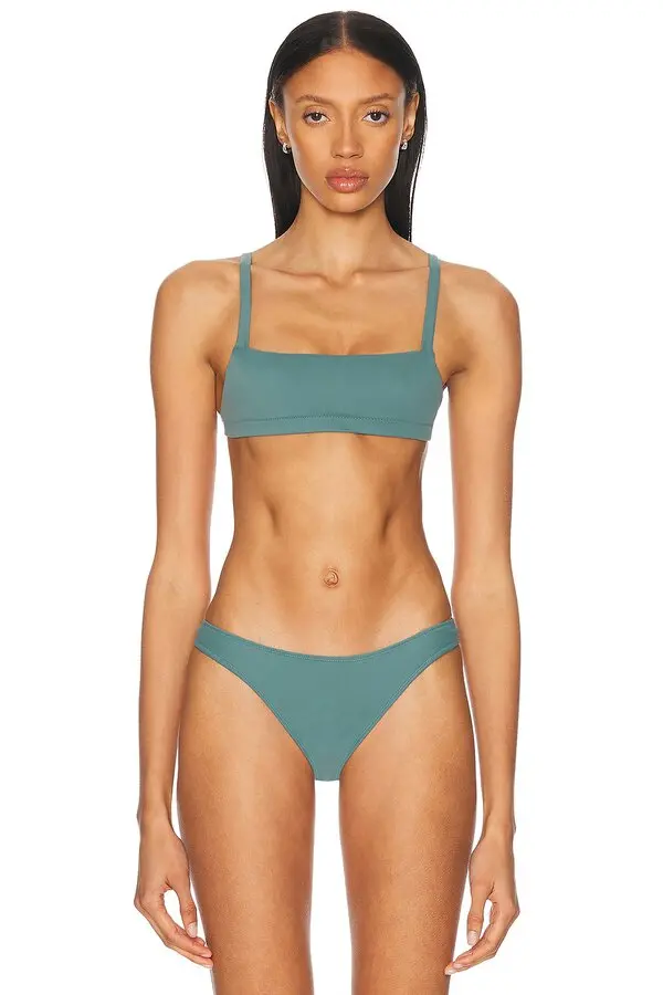 TROPIC OF C Minimal Bralette Bikini Top - Dewdrop