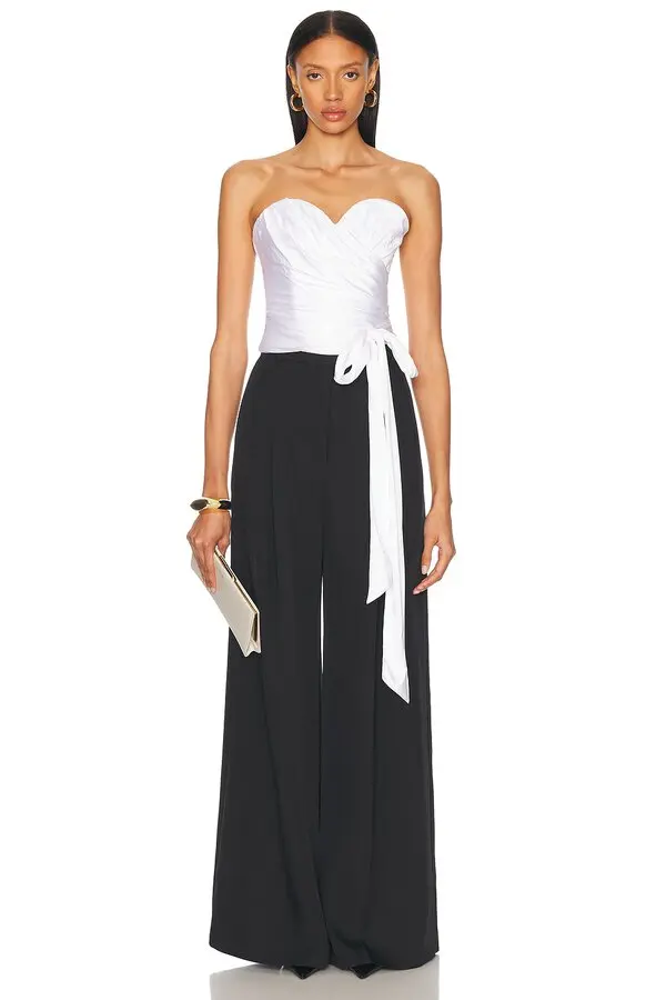 Alexandre Vauthier Satin Strapless Top