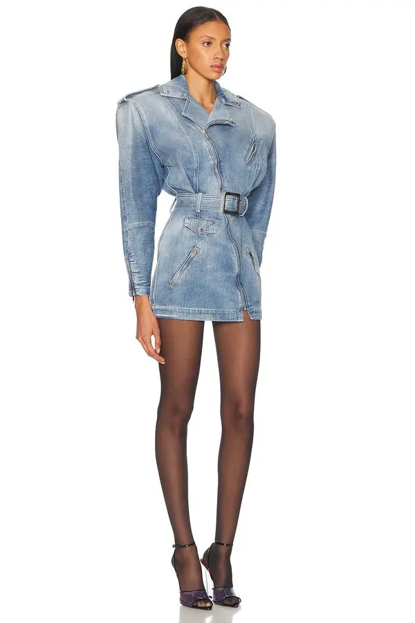 Alexandre Vauthier Denim Mini Dress