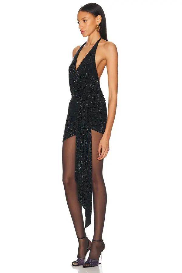 Alexandre Vauthier Macro Crystal Mini Dress