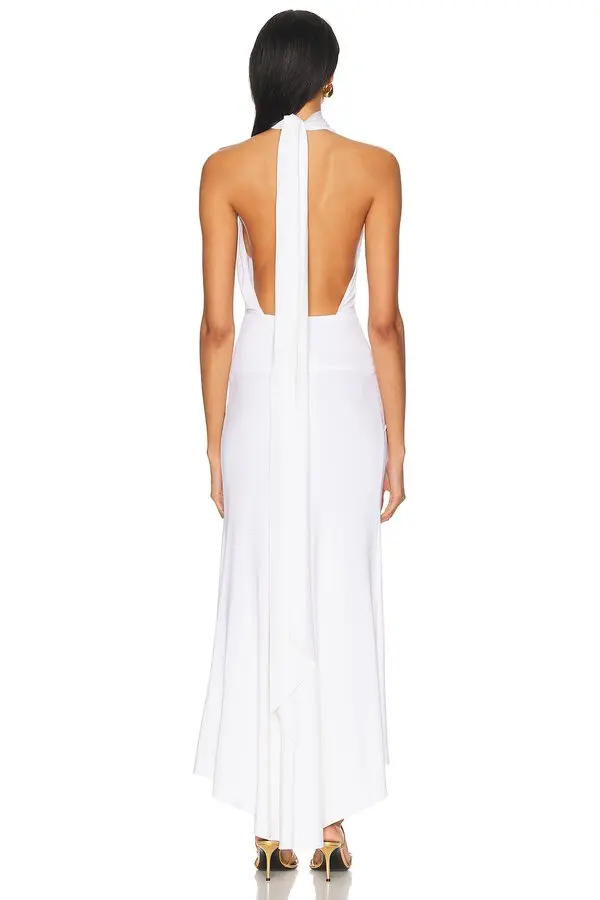 Alexandre Vauthier Halter Neck Midi Dress