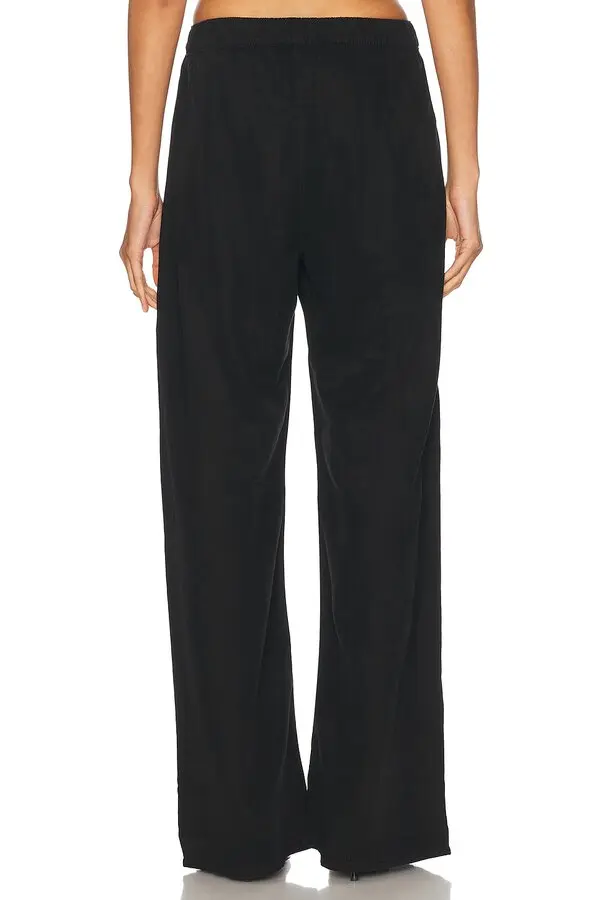 EB DENIM Eddie Bowed Linen Pant - Black