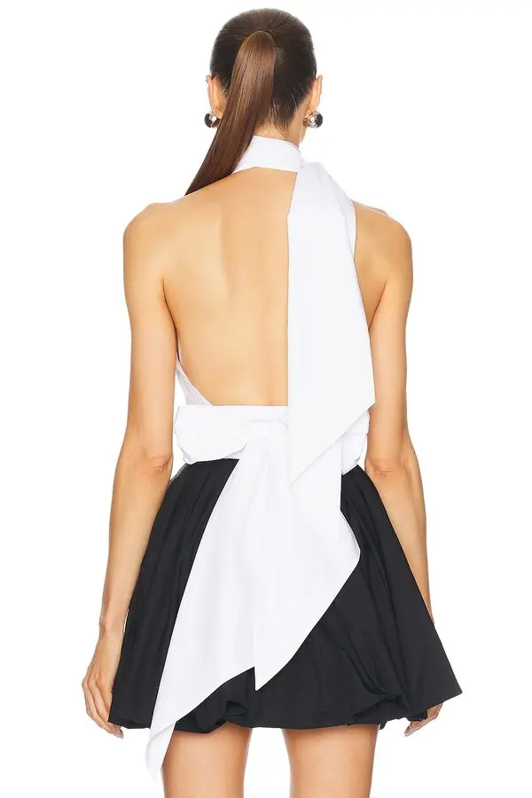 Alexandre Vauthier Poplin Sleeveless Blouse - White