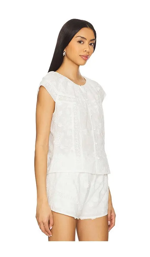 Amanda Uprichard Norina Top - White