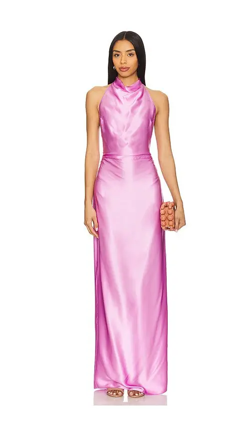 Amanda Uprichard Marcine Maxi Dress - Azalea
