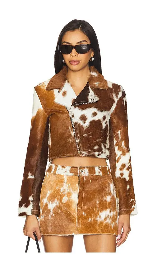 UNDERSTATED LEATHER X Cowhide Moto Jacket