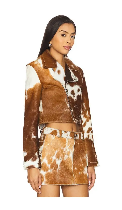 UNDERSTATED LEATHER X Cowhide Moto Jacket