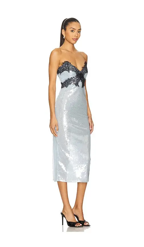 Retrofete Ellen Sequin Dress - Ice Blue