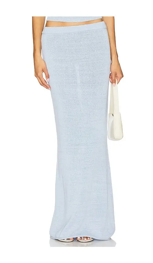 SEROYA Kora Maxi Skirt - Ice Blue