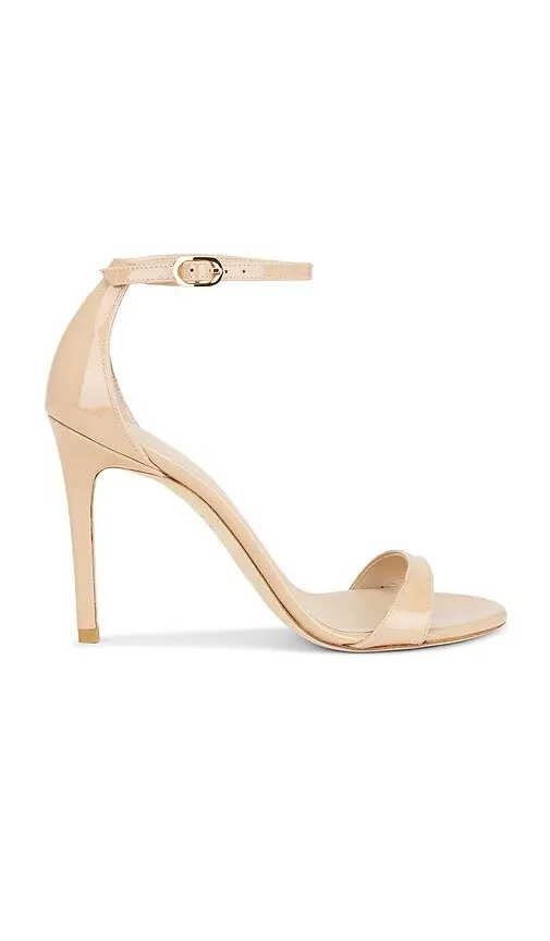 STUART WEITZMAN Nudist Ii Stiletto Sandal - Adobe
