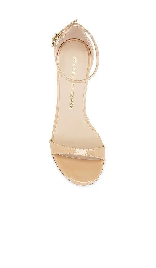 STUART WEITZMAN Nudist Ii Stiletto Sandal - Adobe