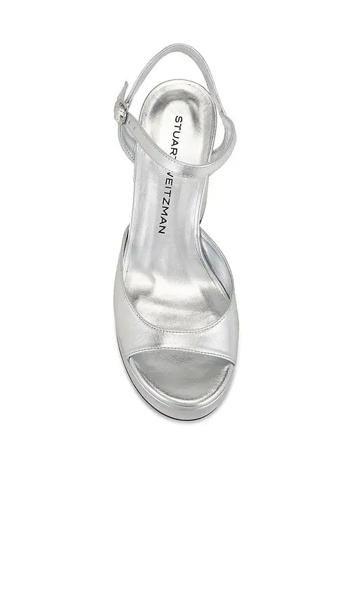 STUART WEITZMAN Dayna Ii Platform Sandal In Metallic - Silver