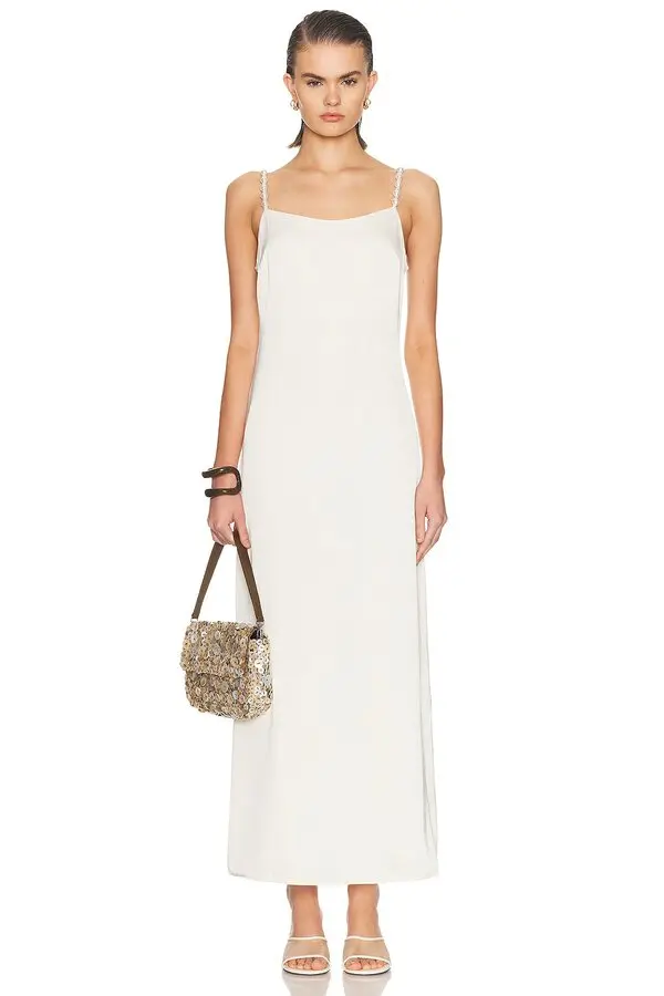 LA PORTE Melrose Maxi Dress - Cloud Crepe
