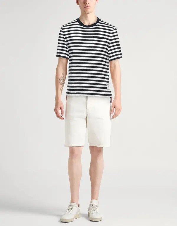 Thom Browne T-shirt Size Linen, Elastane, Cotton