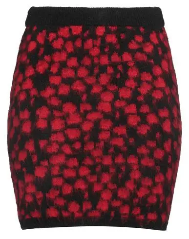 MARIUCCIA Knitted Mini Skirt - Red