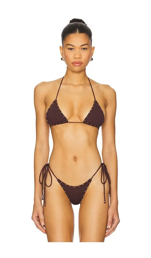 INDAH Loretta Triangle Bikini Top - Modica